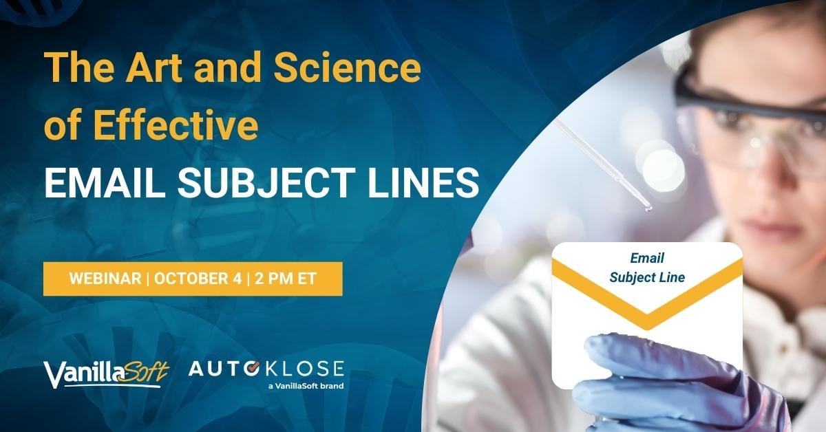 Art and Science of Effective Email Subject Lines | VanillaSoft Webinar